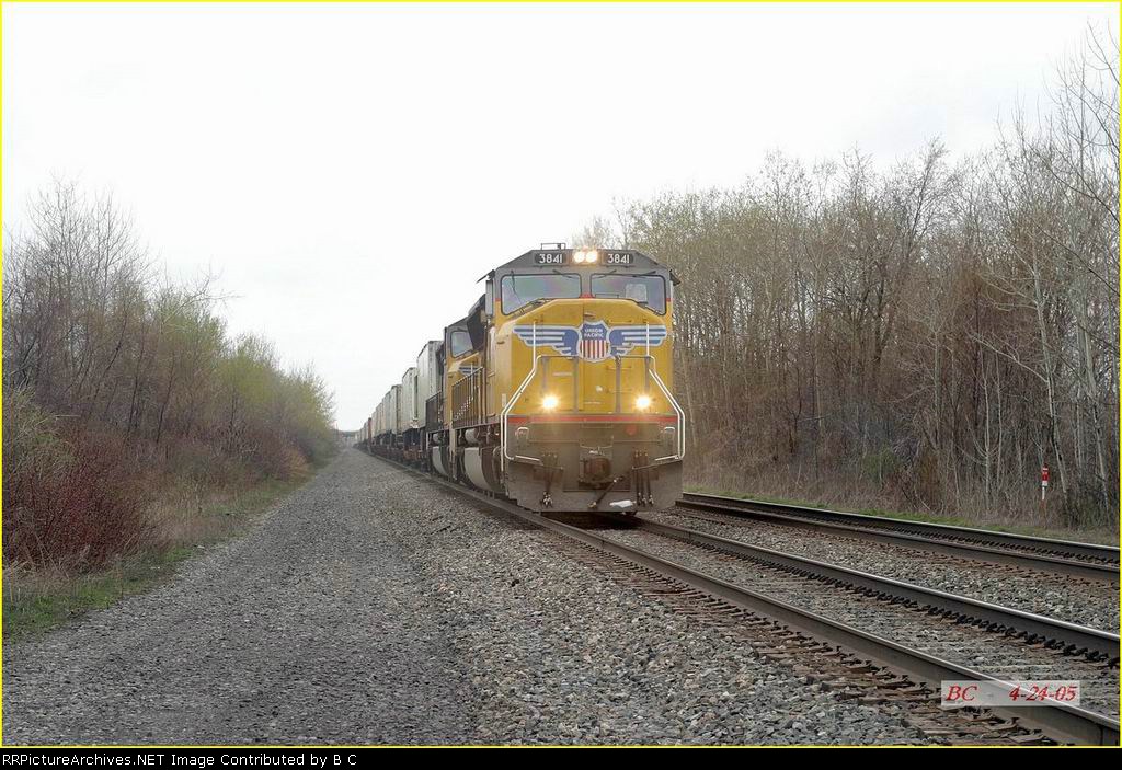 UP 3841 @ Lowel Rd. 04/24/2005